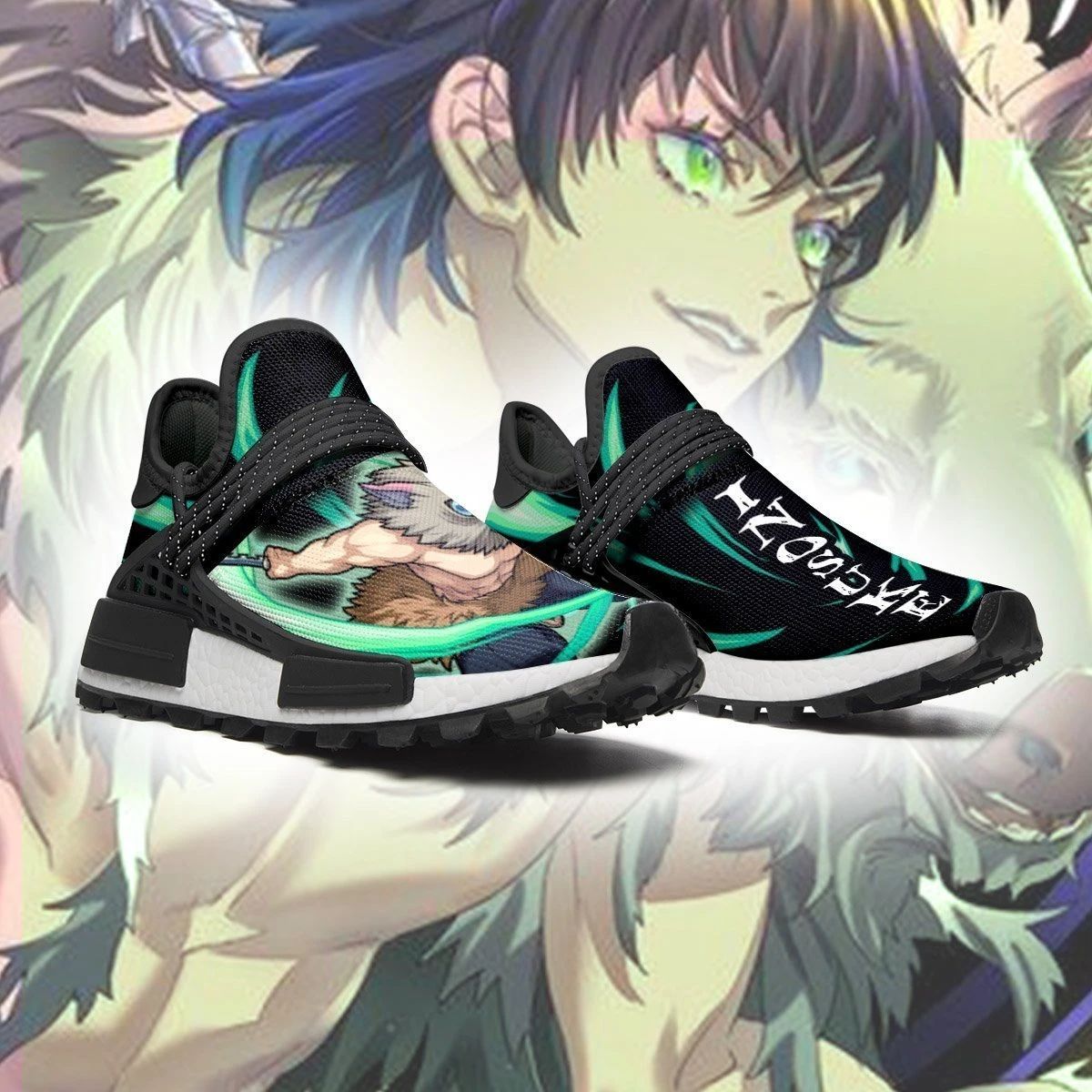 Demon Slayer Shoes Inosuke Shoes Beast Breathing Anime Sneakers – NMD ...