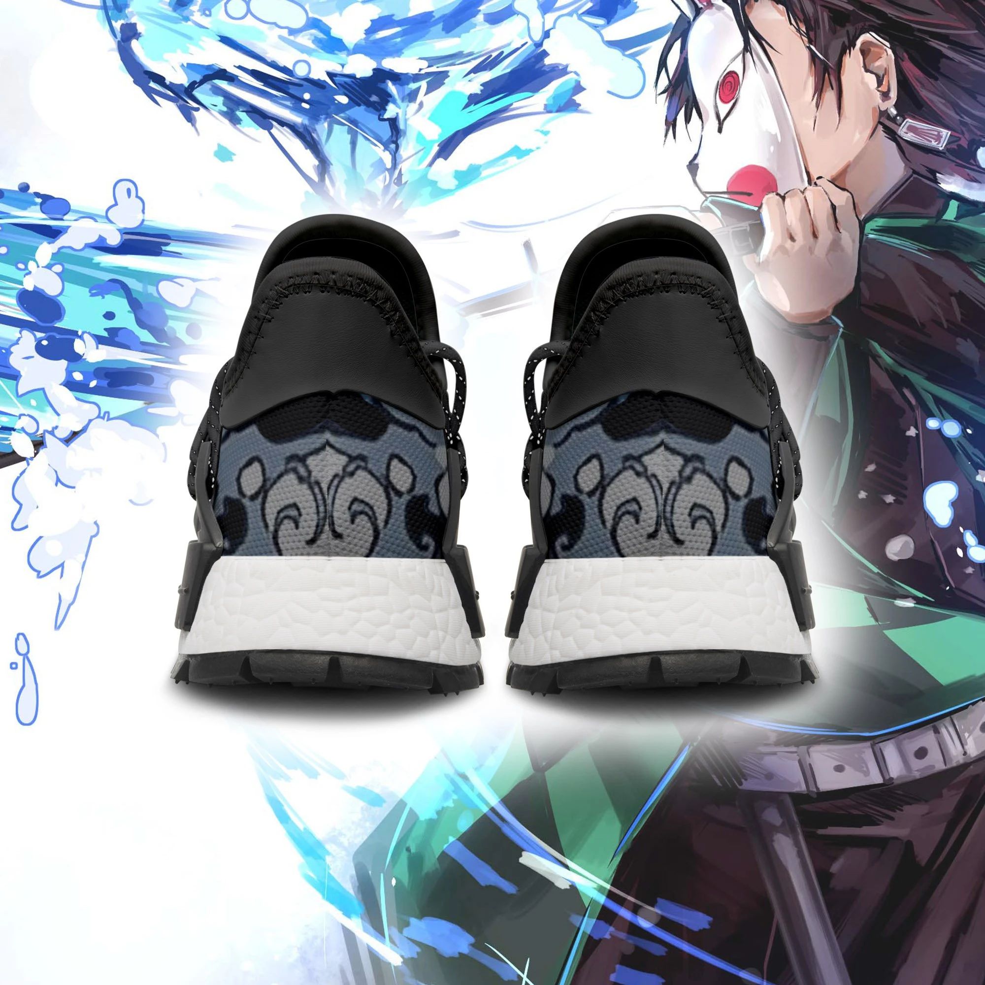 Demon Slayer Shoes Tanjiro Shoes Water Breathing Anime Sneakers – NMD ...