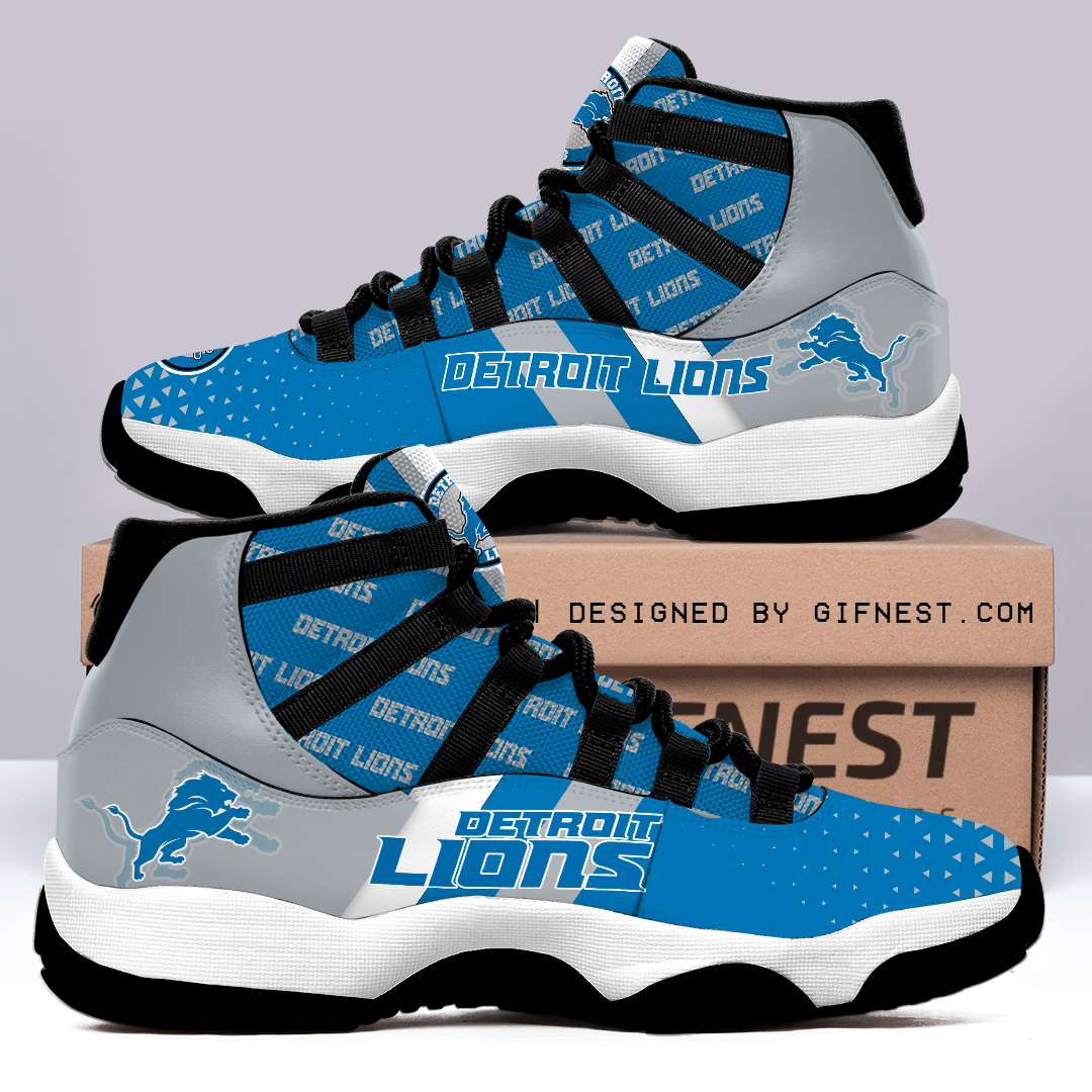 Detroit Lions Air Jordan 11 Custom Sneaker For Fans JD110107 – We sell ...