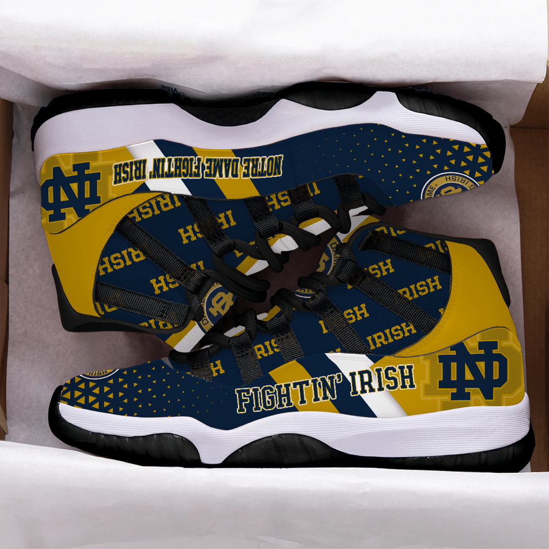 Notre Dame Fighting Irish Air Jordan 11 Custom Sneaker For Fans ...