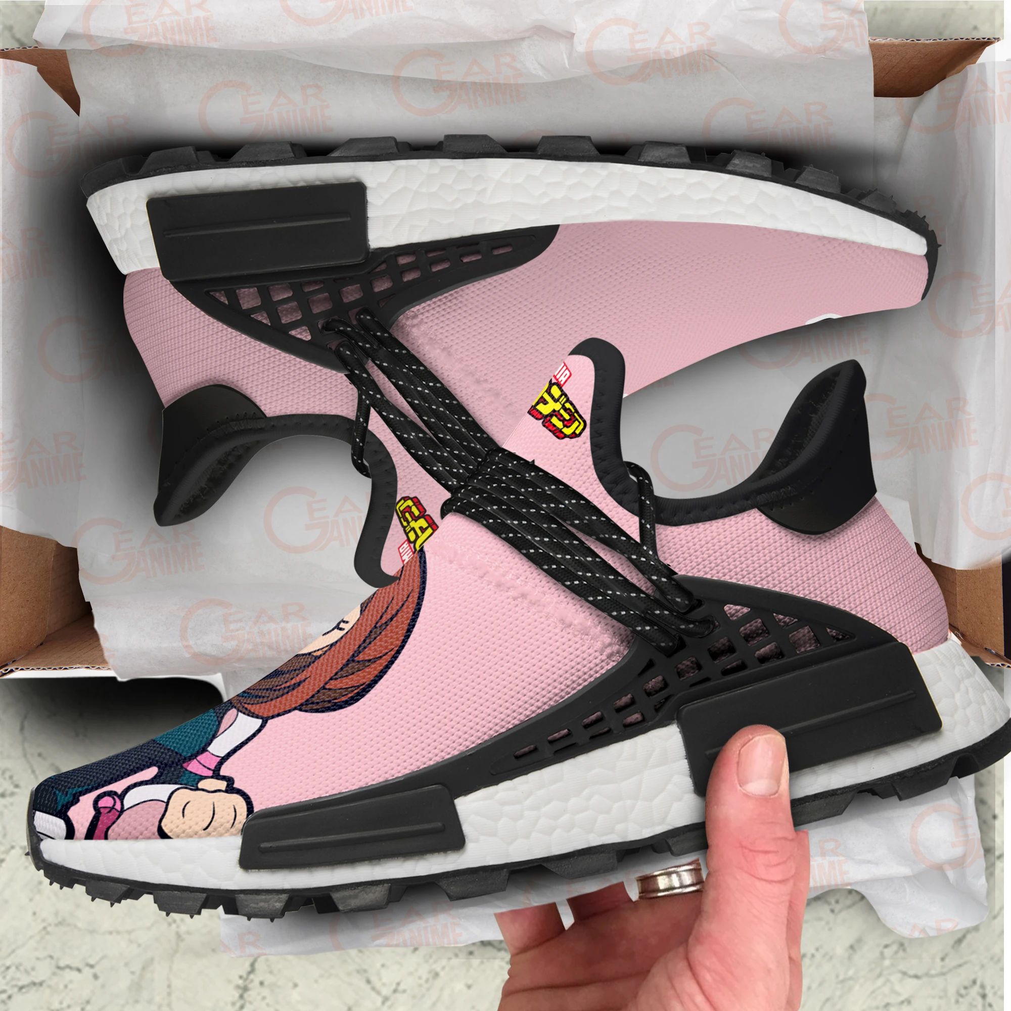 Ochako Uraraka Shoes My Hero Academia Custom Shoes PT11 – NMD Sneakers ...