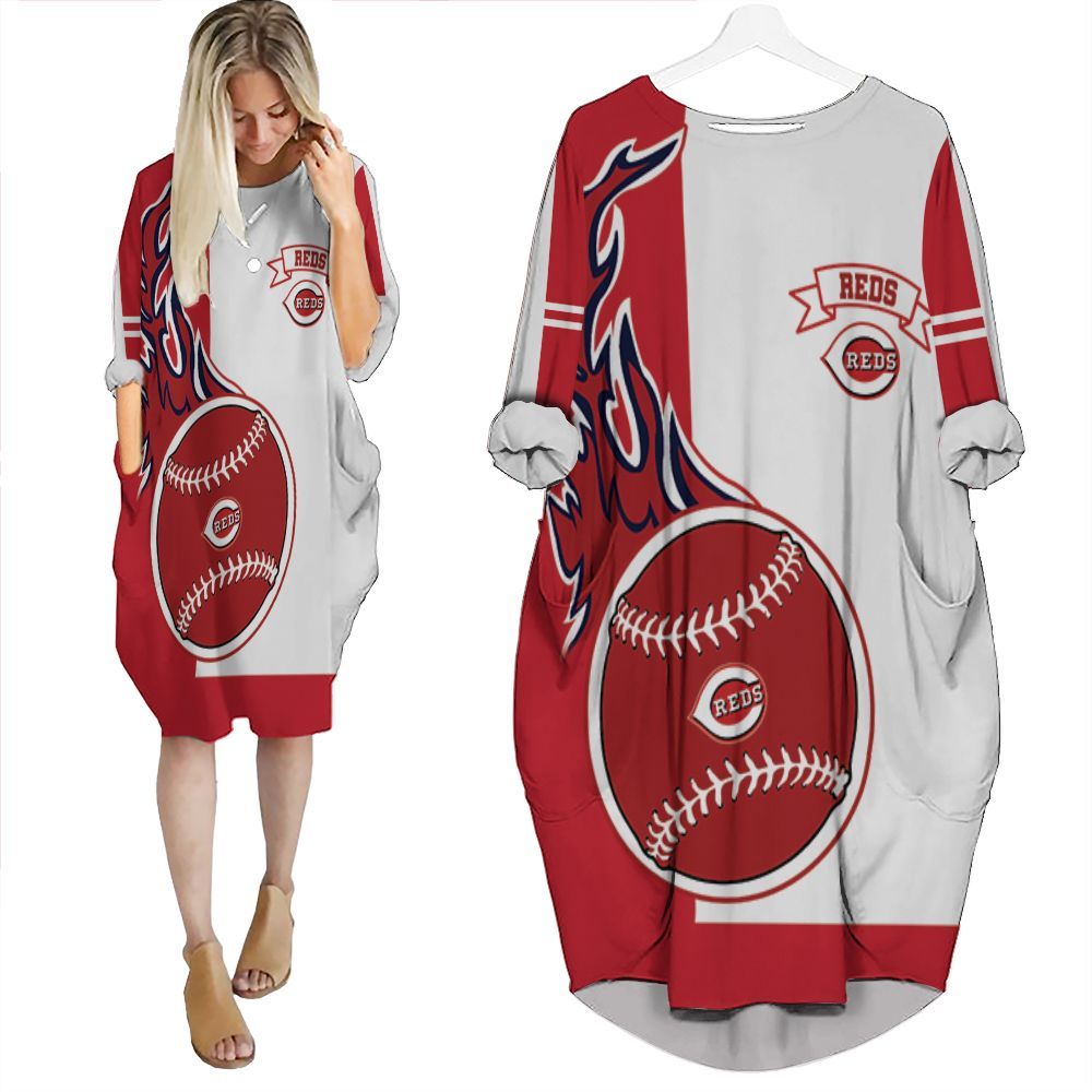 Cincinnati Reds 3D Batwing Pocket Dress PD678 – We sell presents, you ...