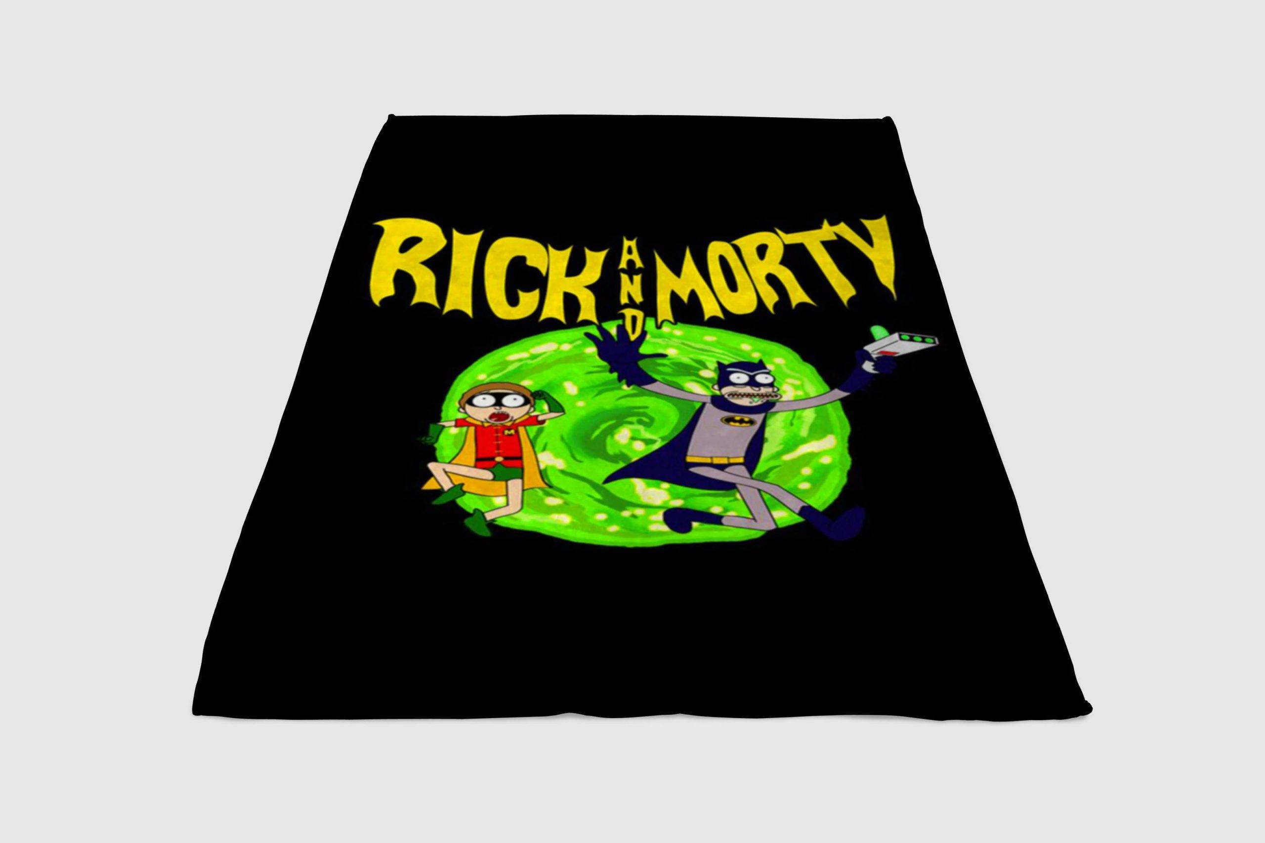 Rick And Morty Batman Robin Fleece Blanket Sherpa Blanket We Sell Presents You Sell Memories