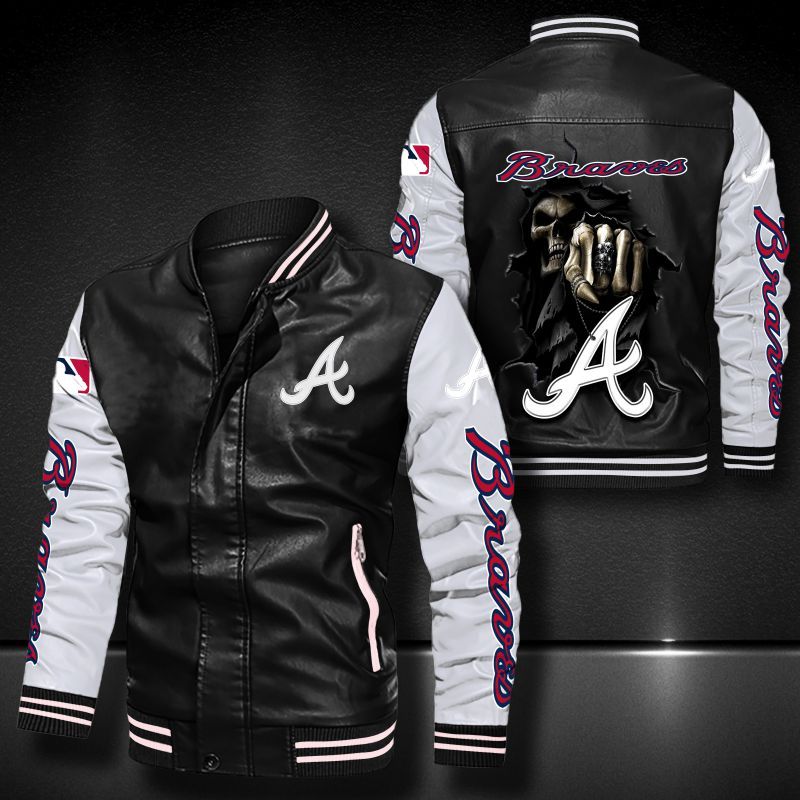 Atlanta Braves Leather Bomber Jacket LBJ0304 – We sell presents, you ...