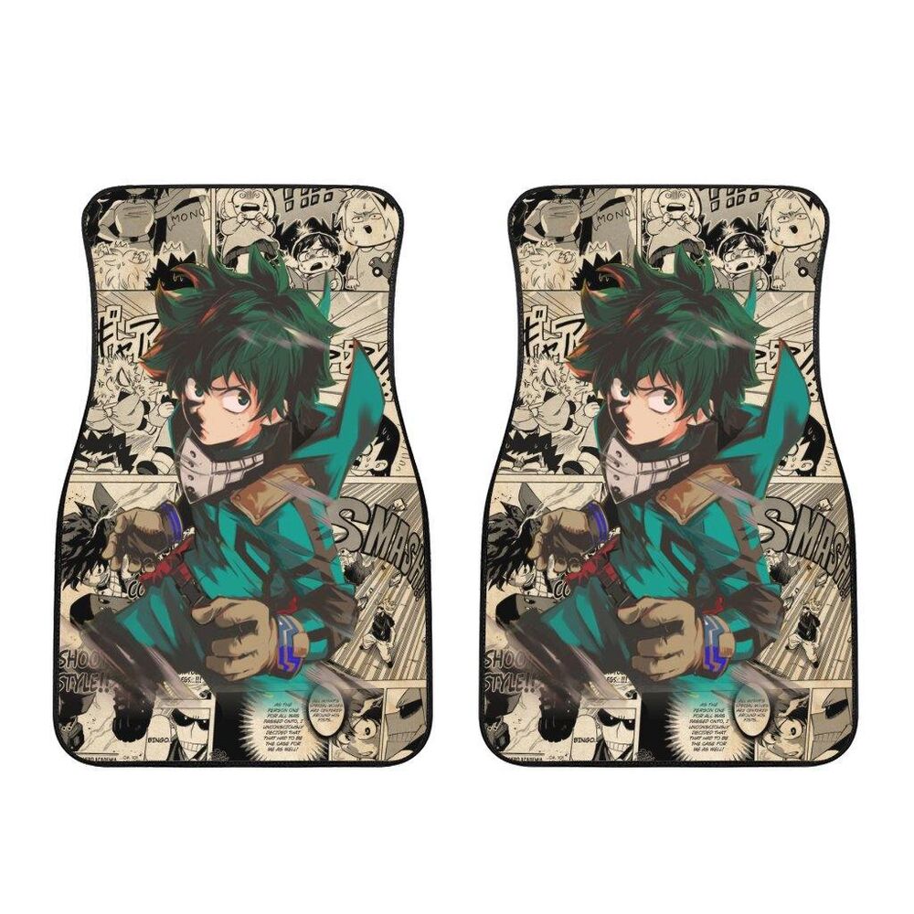 Izuku Midoriya Mix Manga Car Floor Mats Anime My Hero Academia – We ...