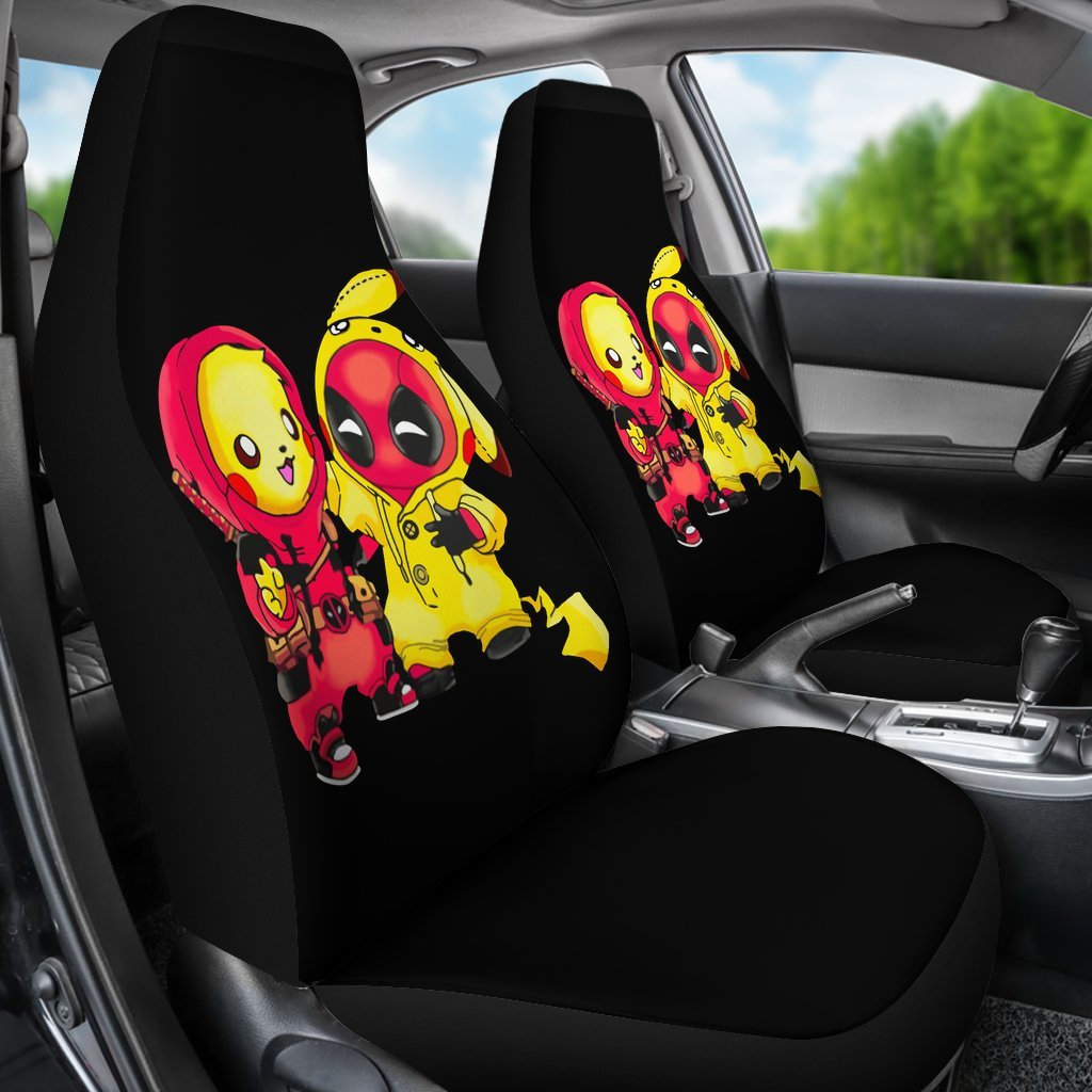 Pikachu Deadpool Car Seat Covers – Car Accessories – We sell presents ...