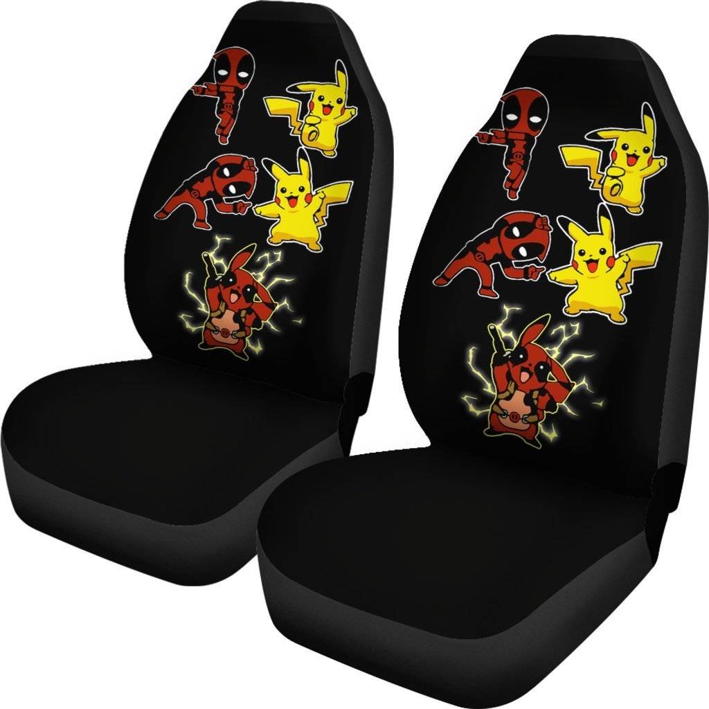 Pikachu X Deadpool Car Seat Covers – Car Accessories – We sell presents ...