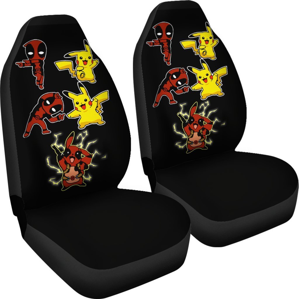 Pikachu X Deadpool Car Seat Covers – Car Accessories – We sell presents ...