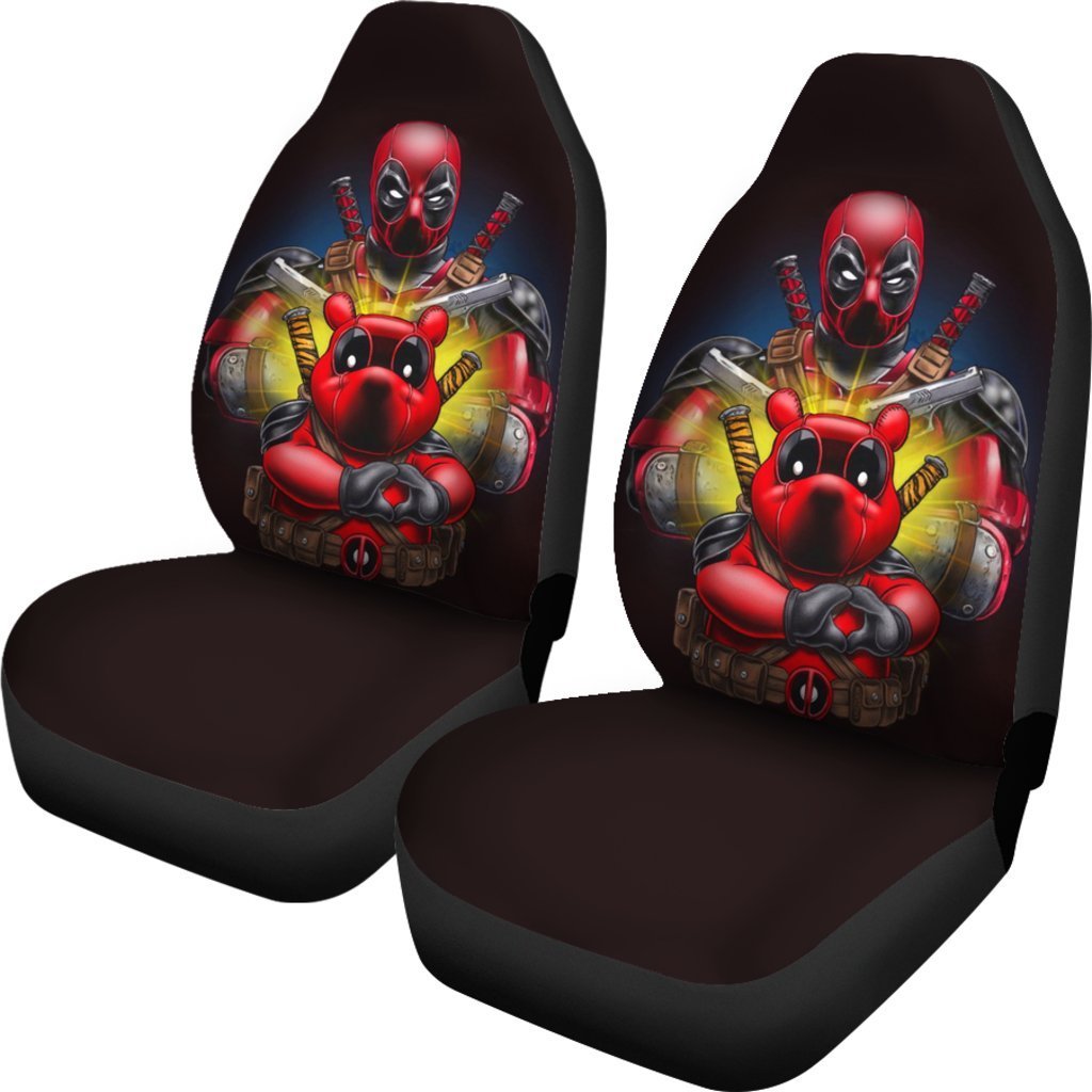 Pooh X Deadpool Bear Animal MV Car Seat Covers – Car Accessories – We ...