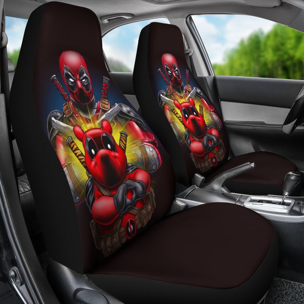 Pooh X Deadpool Bear Animal MV Car Seat Covers – Car Accessories – We ...