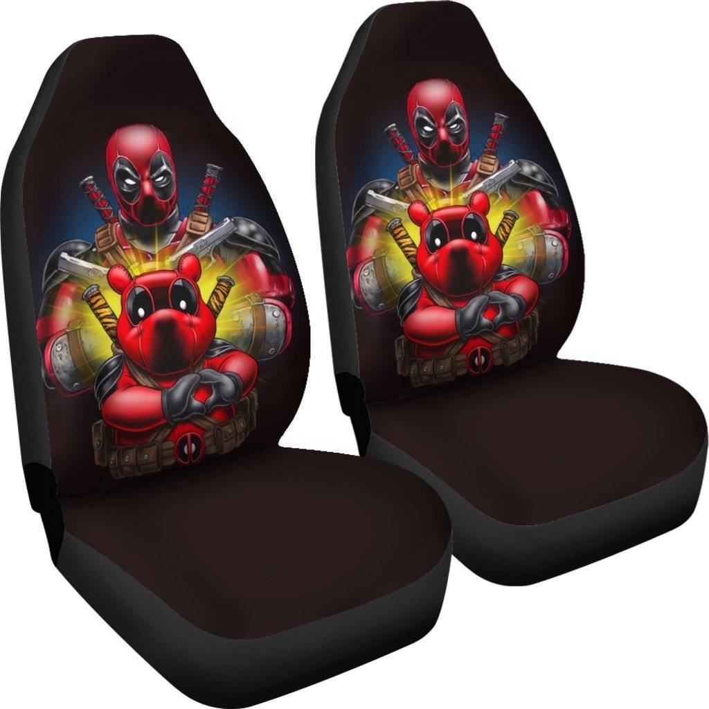 Pooh X Deadpool Bear Animal MV Car Seat Covers – Car Accessories – We ...