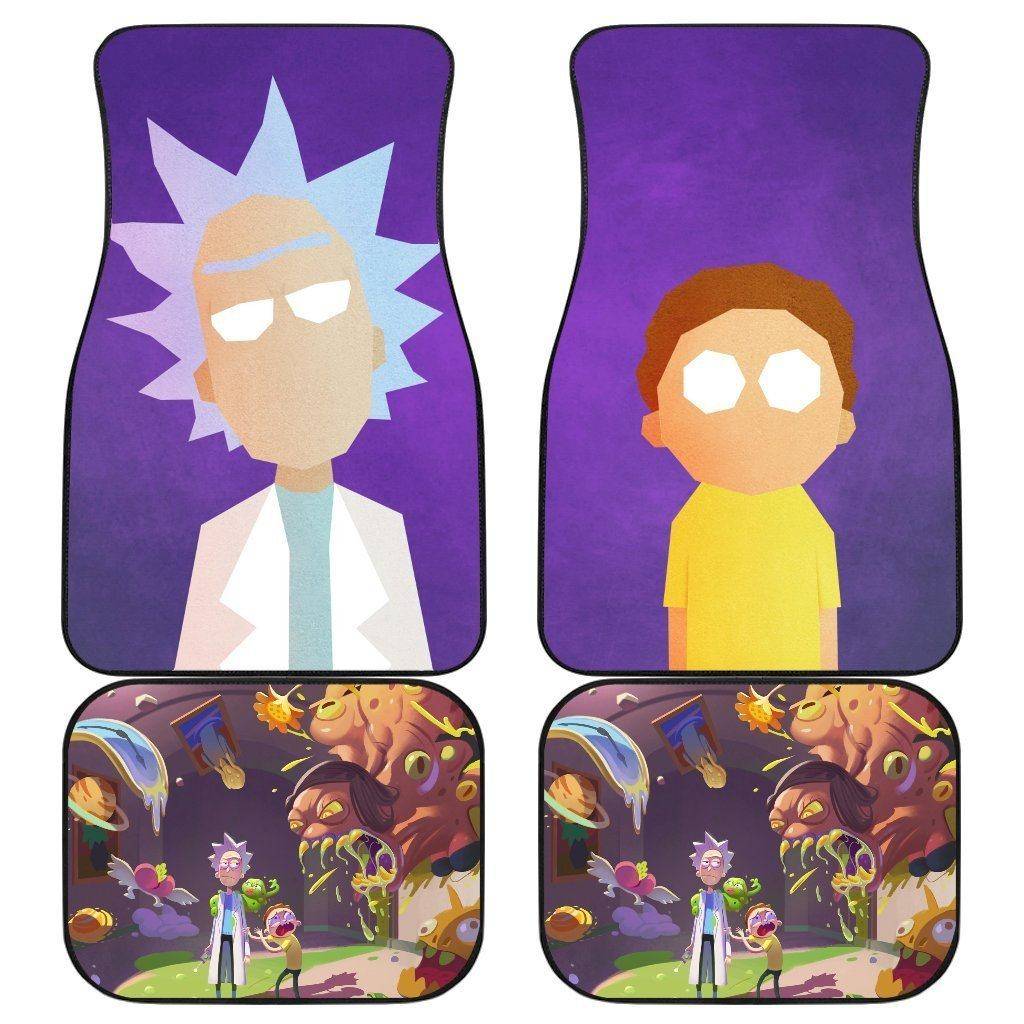 Rick And Morty Minimalist Rick & Morty Cartoon Car Floor Mats CFMRM033 ...