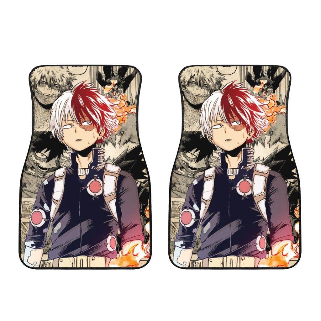 Shoto Todoroki Mix Manga Car Floor Mats Anime My Hero Academia – We ...