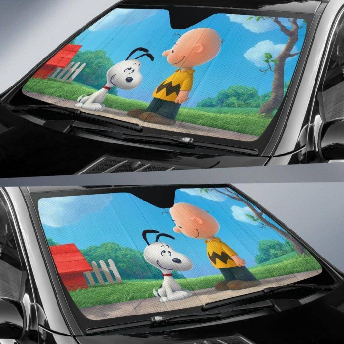 Snoopy Auto Sun Shade | The Peanuts Car Sun Shades – We sell presents ...