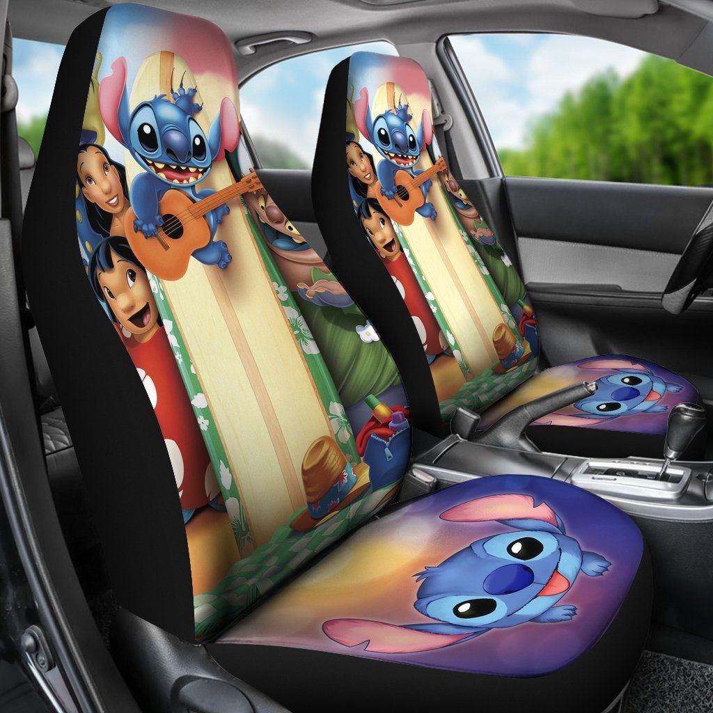 Stitch And Friends Car Seat Covers – Car Accessories DN Cartoon Fan ...