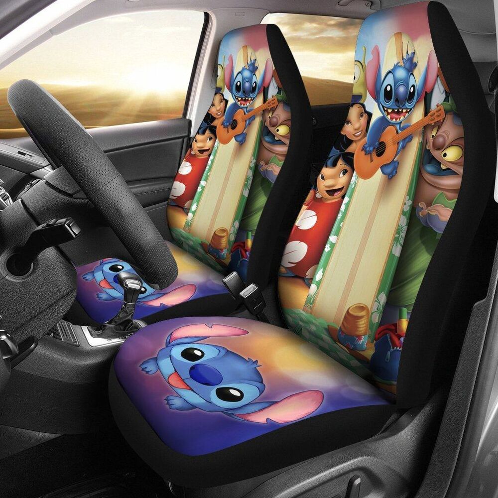 Stitch And Friends Car Seat Covers – Car Accessories DN Cartoon Fan ...