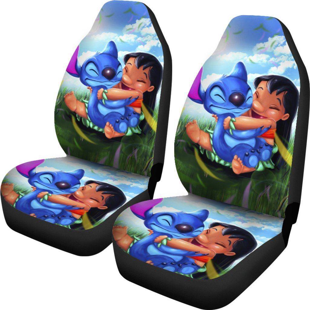 Stitch And Lilo Cute Car Seat Covers – Car Accessories DN Cartoon Fan ...