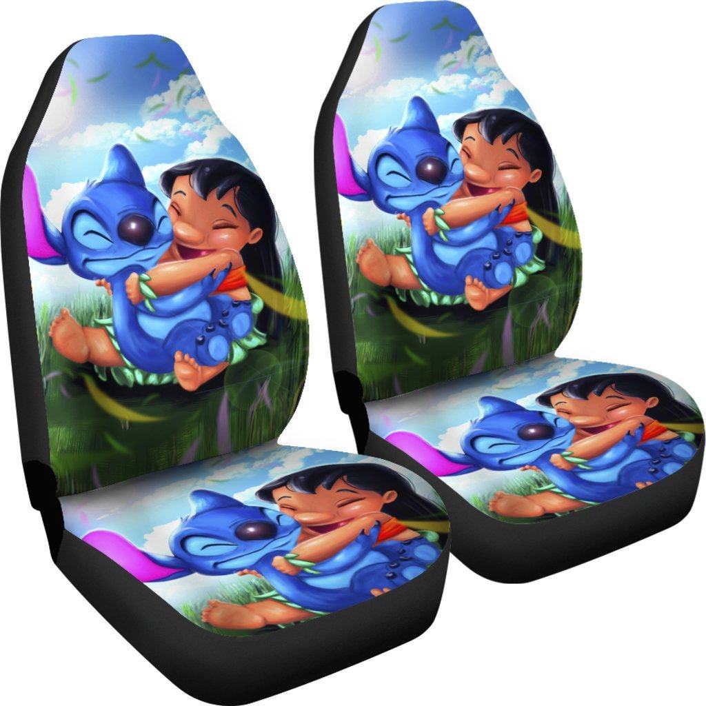 Stitch And Lilo Cute Car Seat Covers – Car Accessories DN Cartoon Fan ...