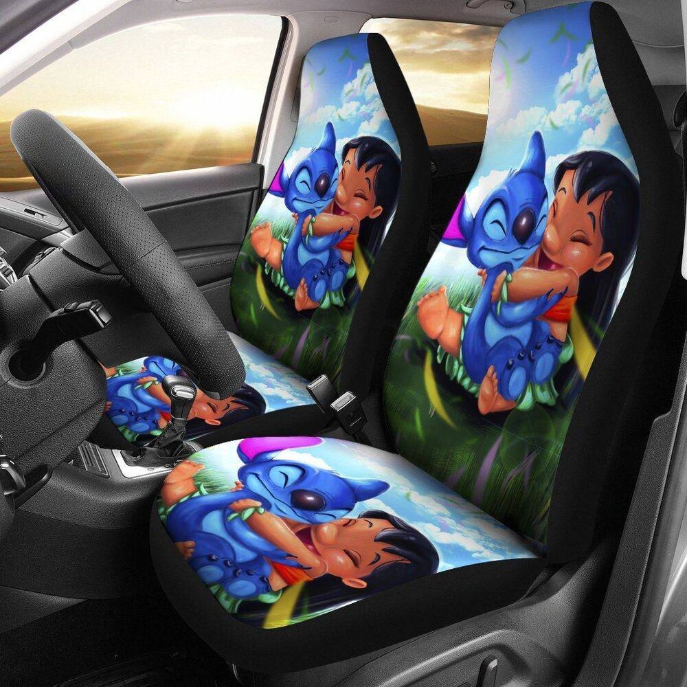 Stitch And Lilo Cute Car Seat Covers – Car Accessories DN Cartoon Fan ...