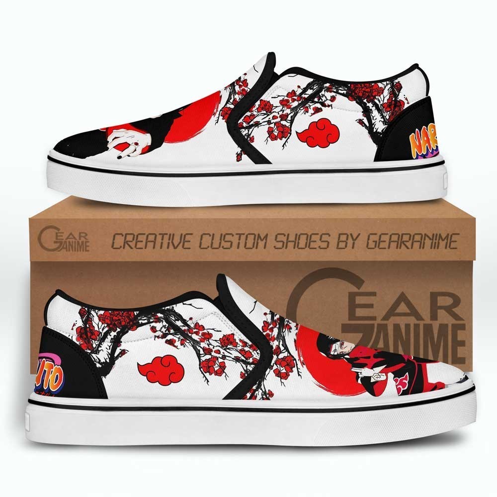 Akt Itachi Slip On Shoes Custom Japan Style Anime Shoes – We sell ...