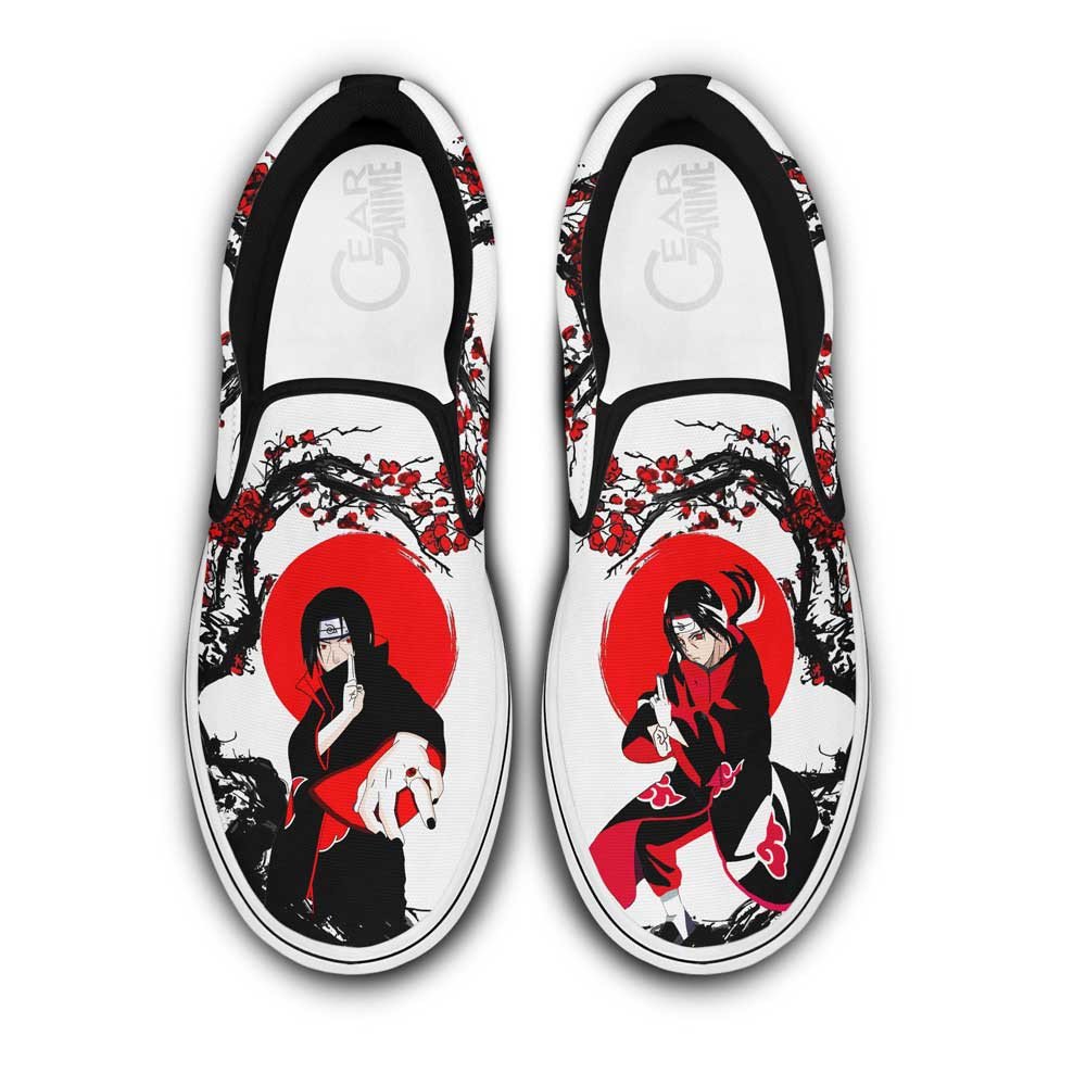 Akt Itachi Slip On Shoes Custom Japan Style Anime Shoes – We sell ...