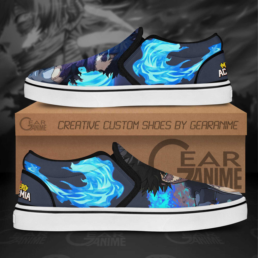 Dabi Slip On Shoes My Hero Academia Custom Anime Shoes – We sell ...