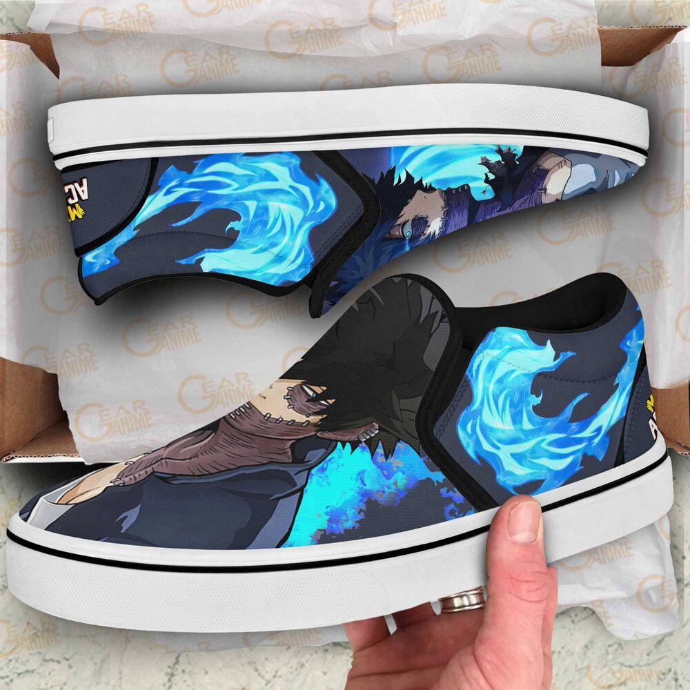 Dabi Slip On Shoes My Hero Academia Custom Anime Shoes – We sell ...