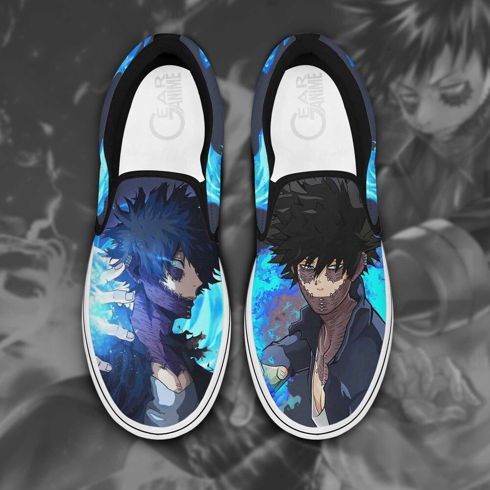 Dabi Slip On Shoes My Hero Academia Custom Anime Shoes – We sell ...