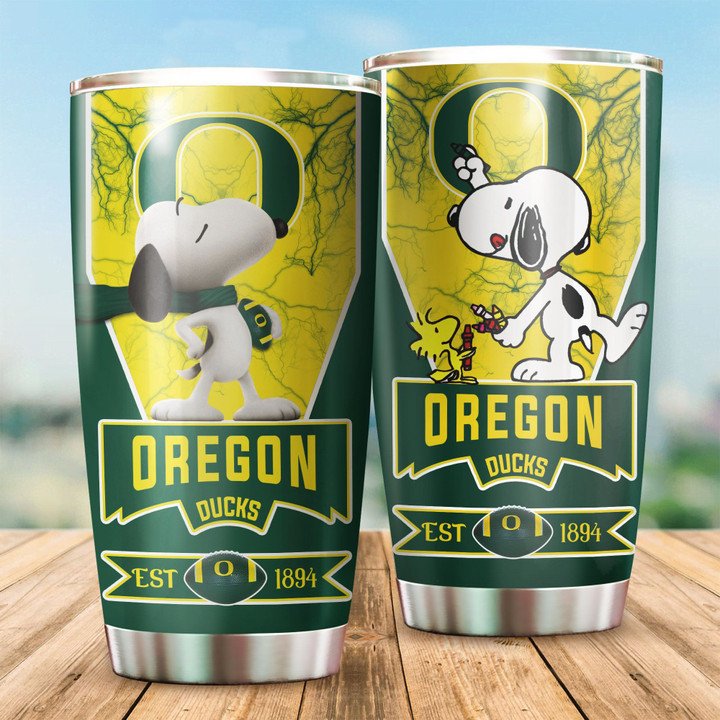Oregon Ducks Tumbler Snoopy NCAA TB0705 – We sell presents, you sell ...