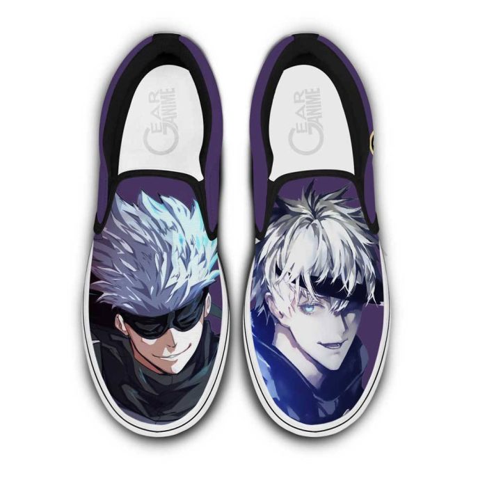 Satoru Gojou Slip On Shoes Custom Anime Jujutsu Kaisen Shoes – We sell ...