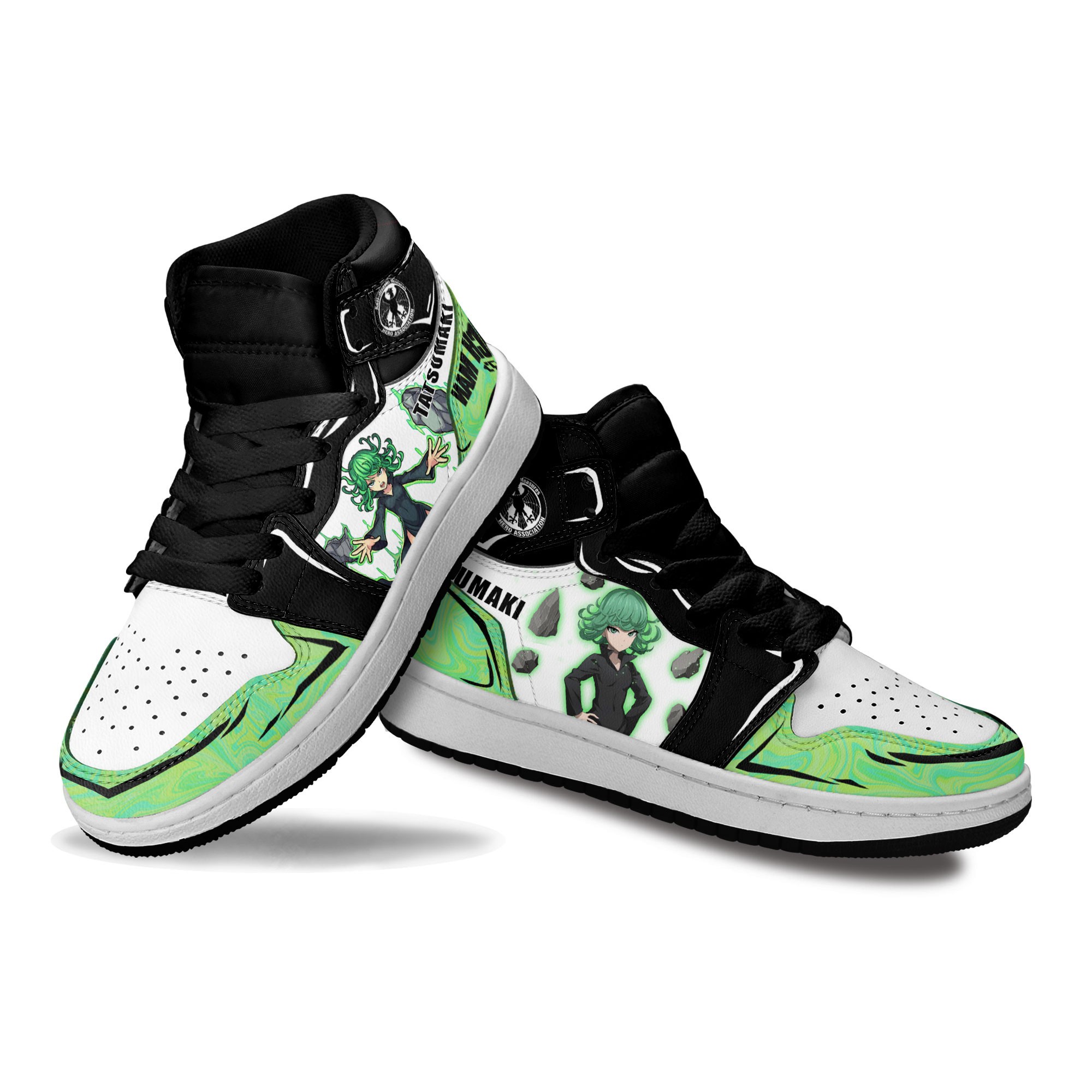 Tatsumaki Kids Sneakers Custom Anime One Punch Man Kids Jordan 1 Shoes ...
