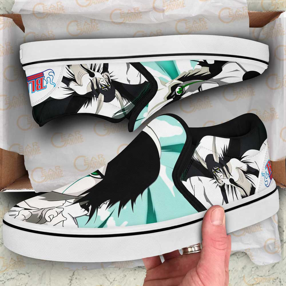 Ulquiorra Schiffer Slip On Shoes Custom Anime Bleach Shoes – We sell ...