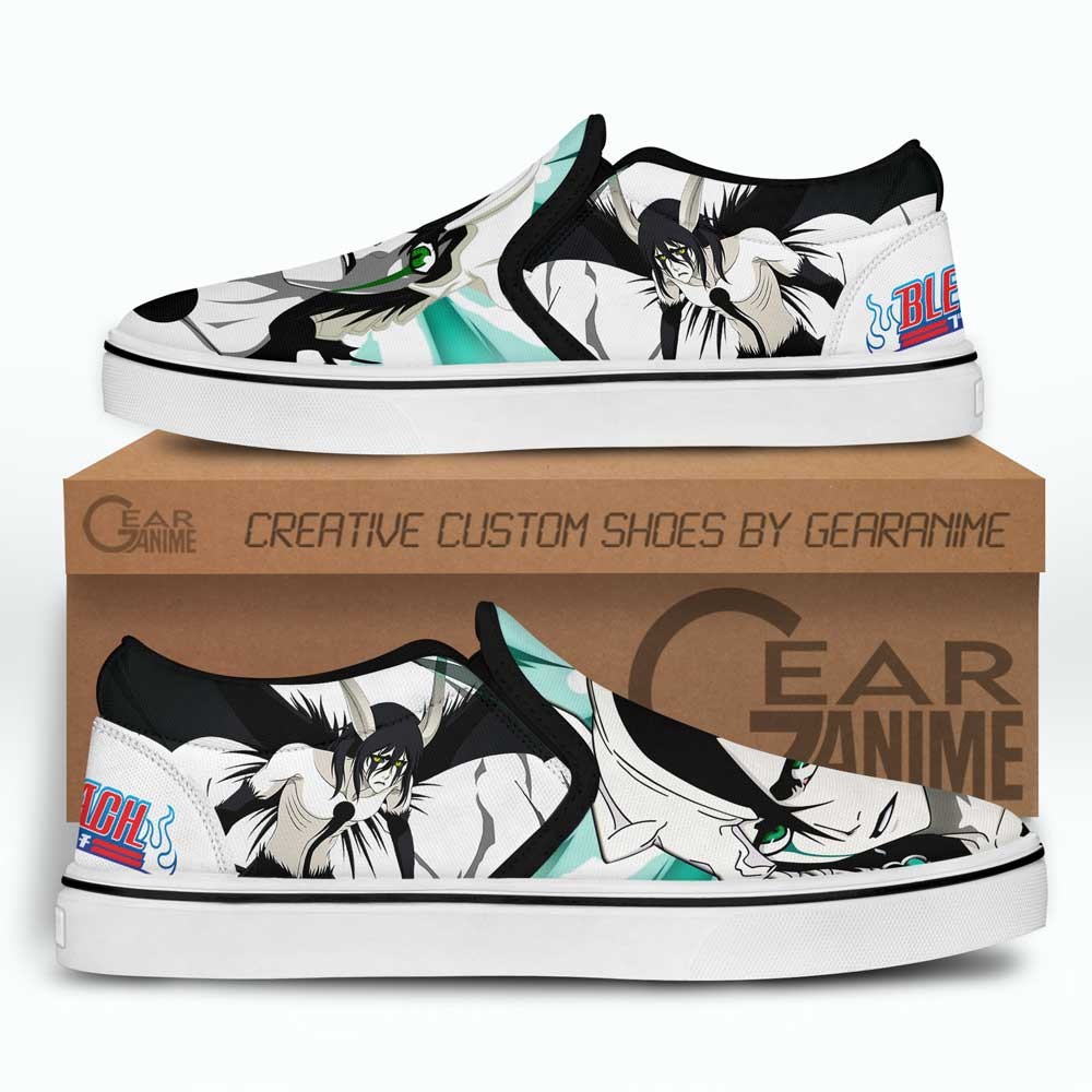 Ulquiorra Schiffer Slip On Shoes Custom Anime Bleach Shoes – We sell ...