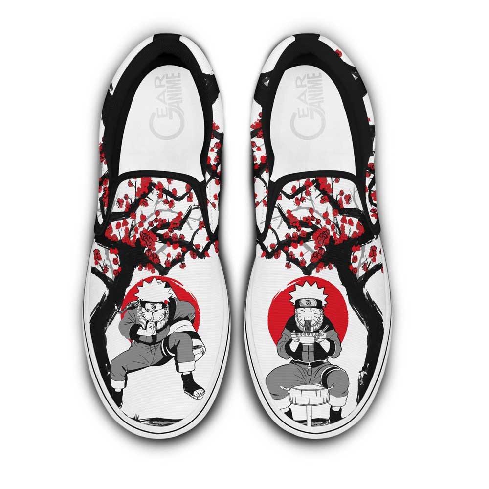 Uzumaki Slip On Shoes Custom Japan Style Anime Shoes – We sell presents ...