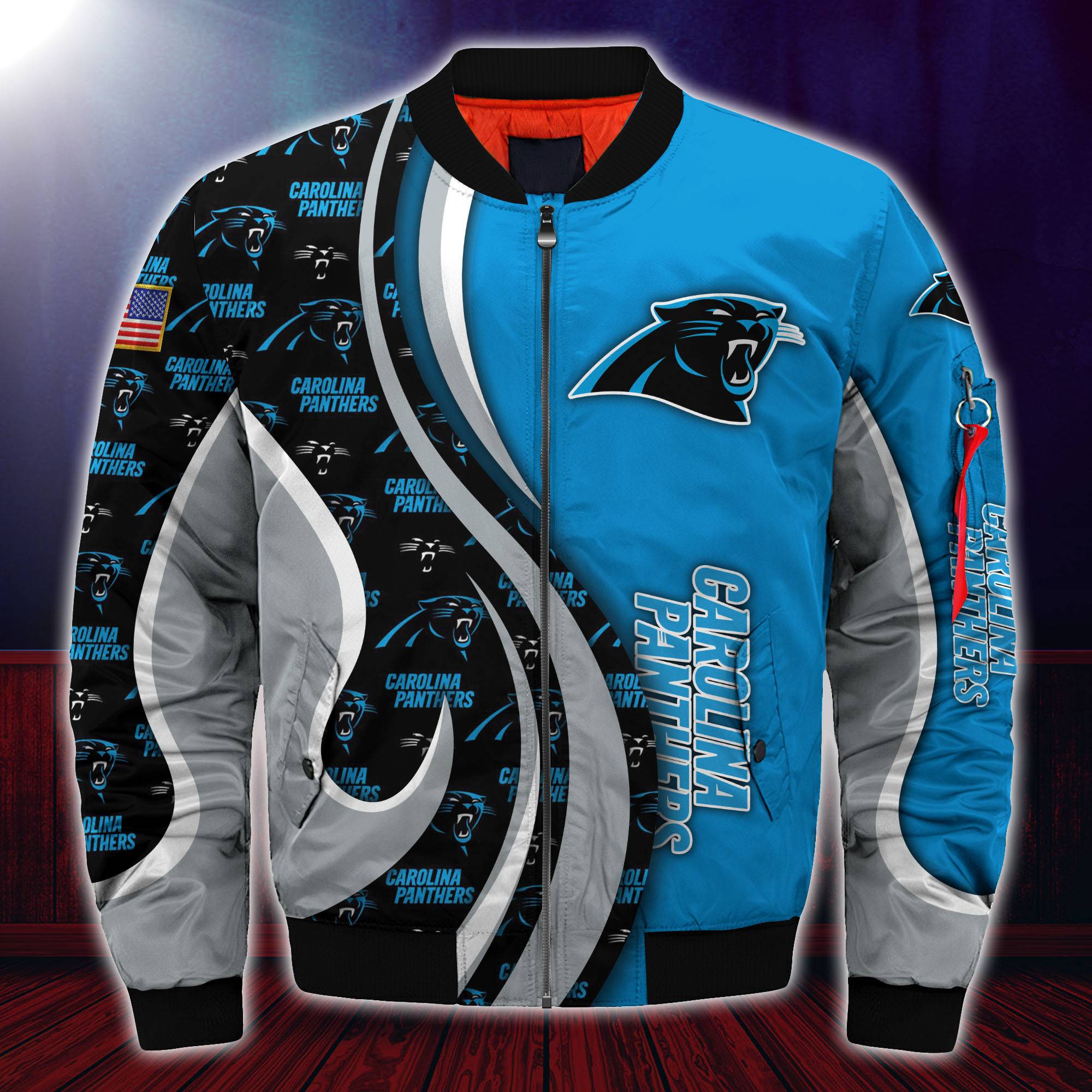 Carolina Panthers NFL Custom Your Number Bomber Jacket Trending BBJ3430 ...