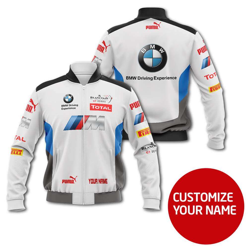 Custom Name Bomber Jacket BMW Hot Summer Fashion For Racer Biker ...