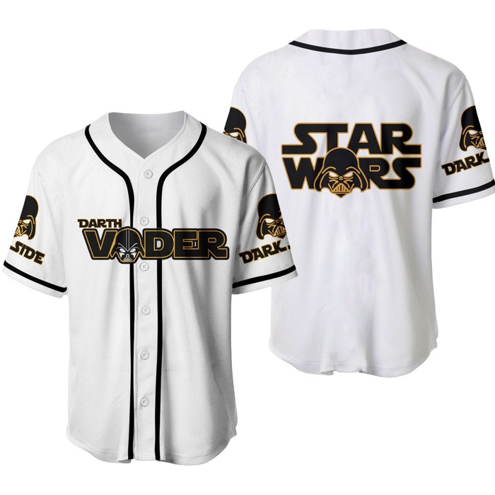 Darth Vader Star Wars White Yellow Disney Unisex Cartoon Graphics ...