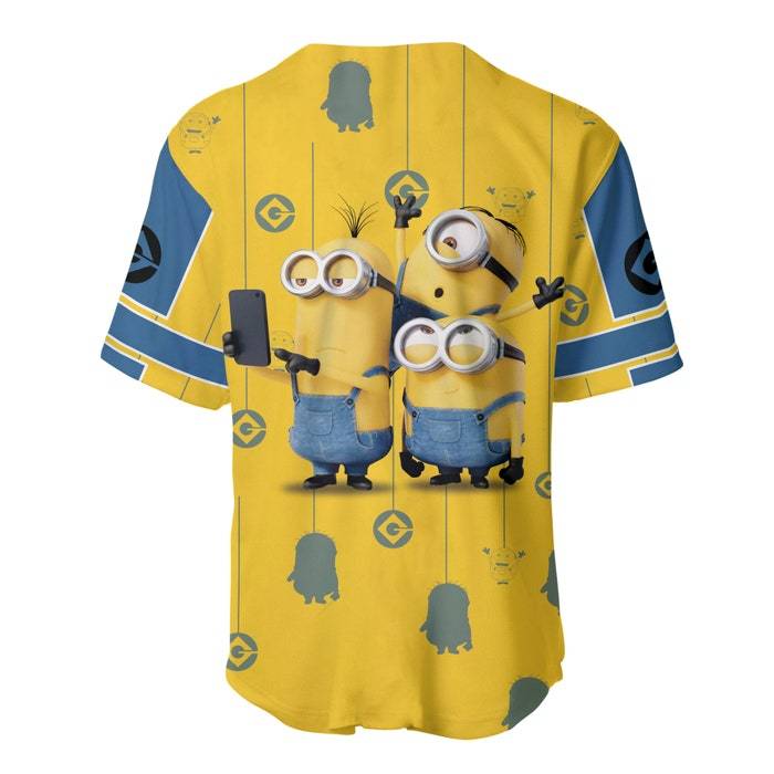 Minions Yellow Blue Demin Stripes Patterns Disney Unisex Cartoon Casual ...