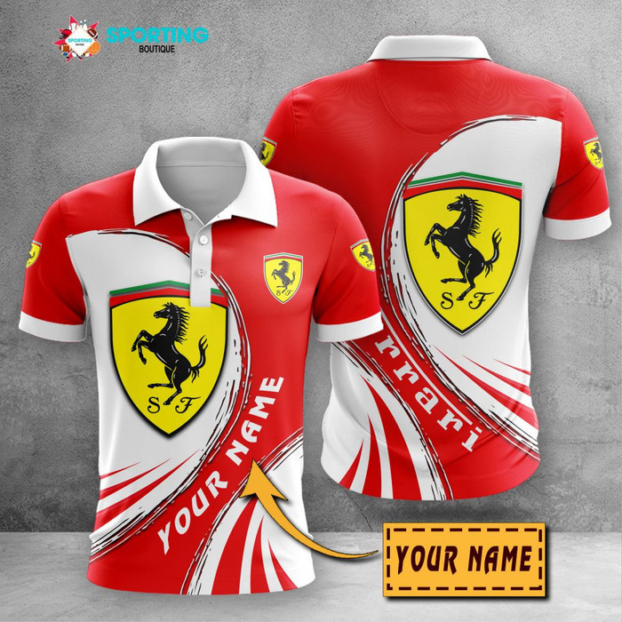Ferrari Polo Shirt Golf Shirt 3D PLS1776 – We sell presents, you sell ...