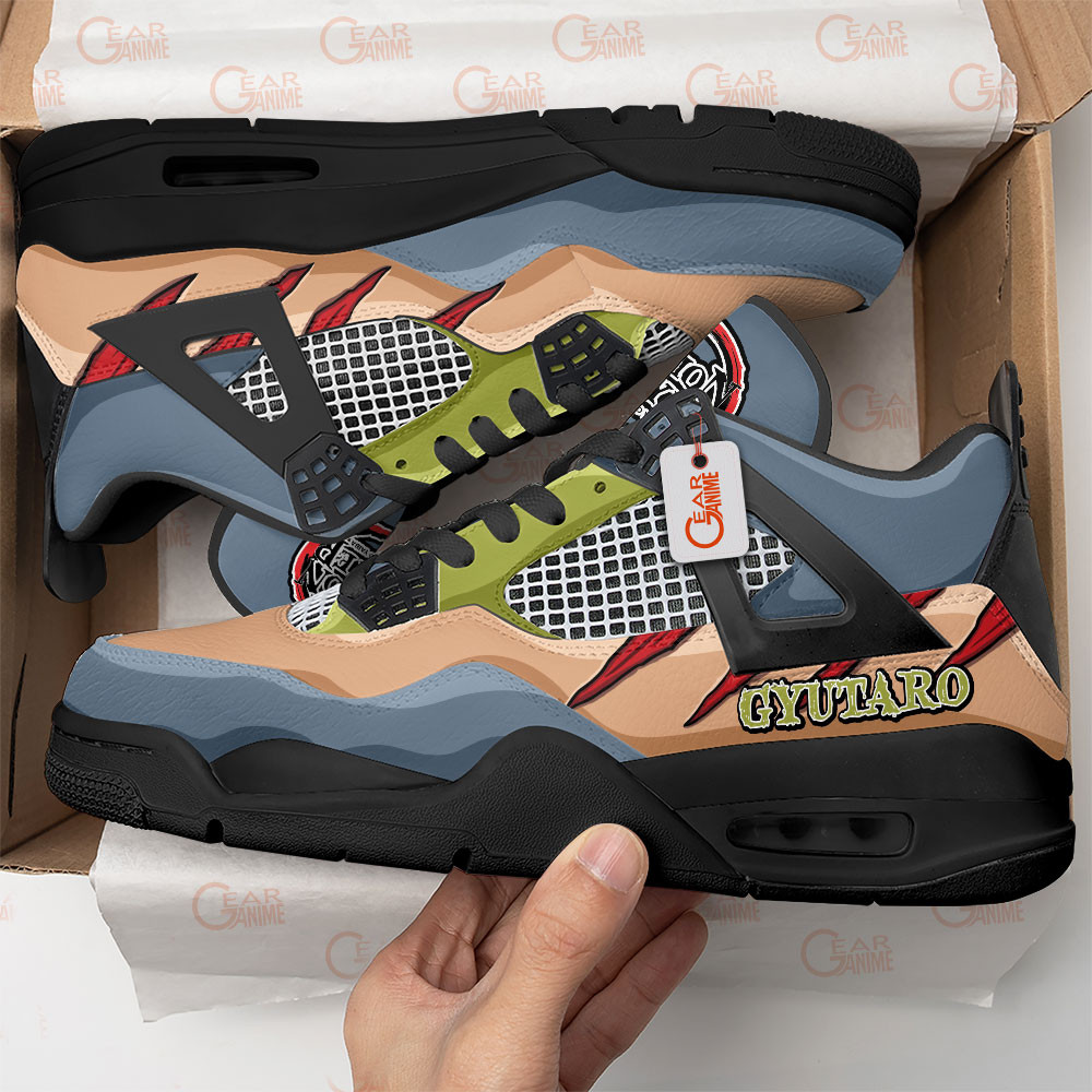 Gyutaro Jordan 4 Sneakers Anime Personalized Shoes JD478 – We sell ...