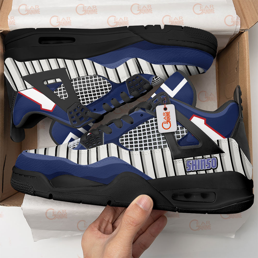 Hitoshi Shinso Jordan 4 Sneakers MHA Anime Personalized Shoes JD489 ...