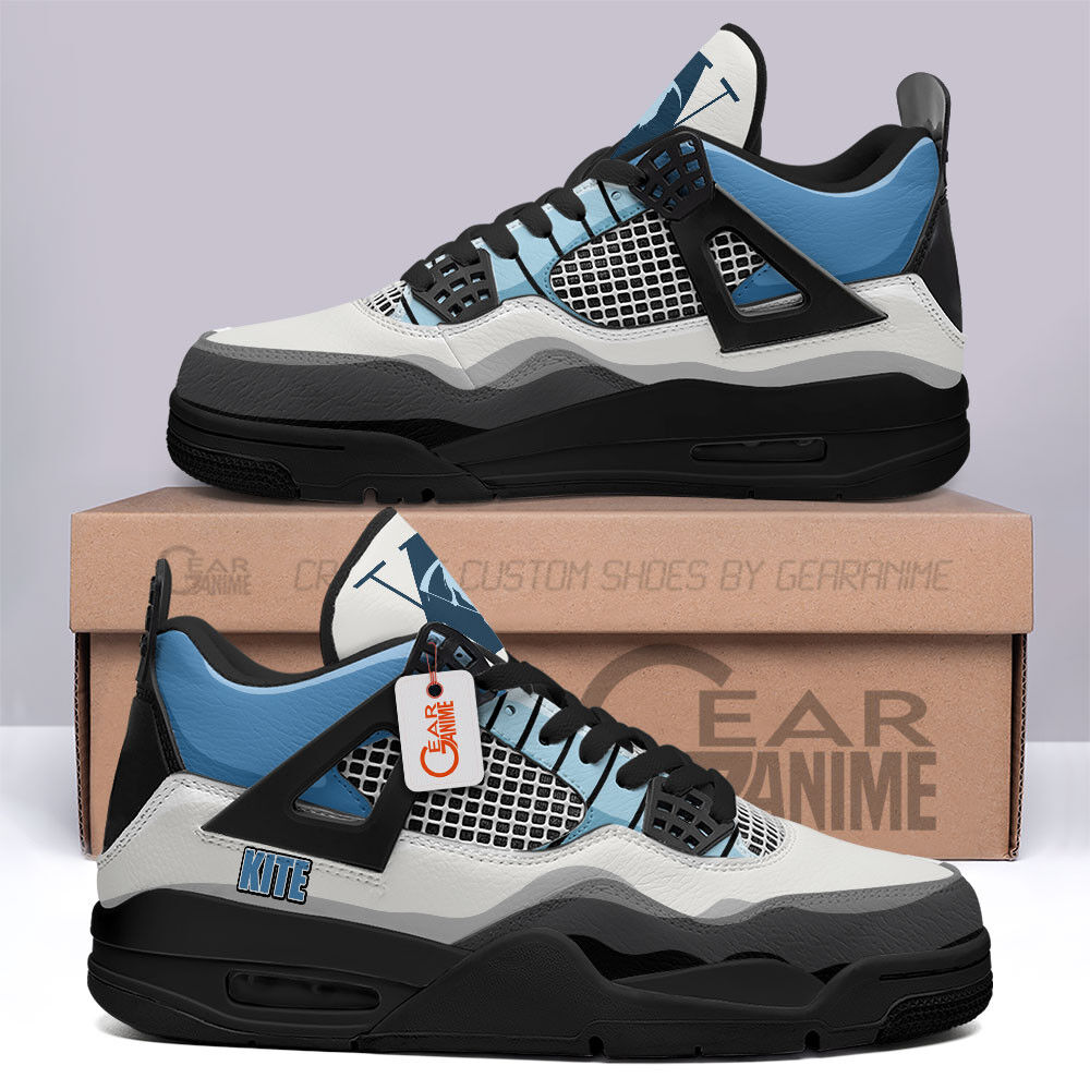 Kite Jordan 4 Sneakers Anime Personalized Shoes JD451 – We sell ...