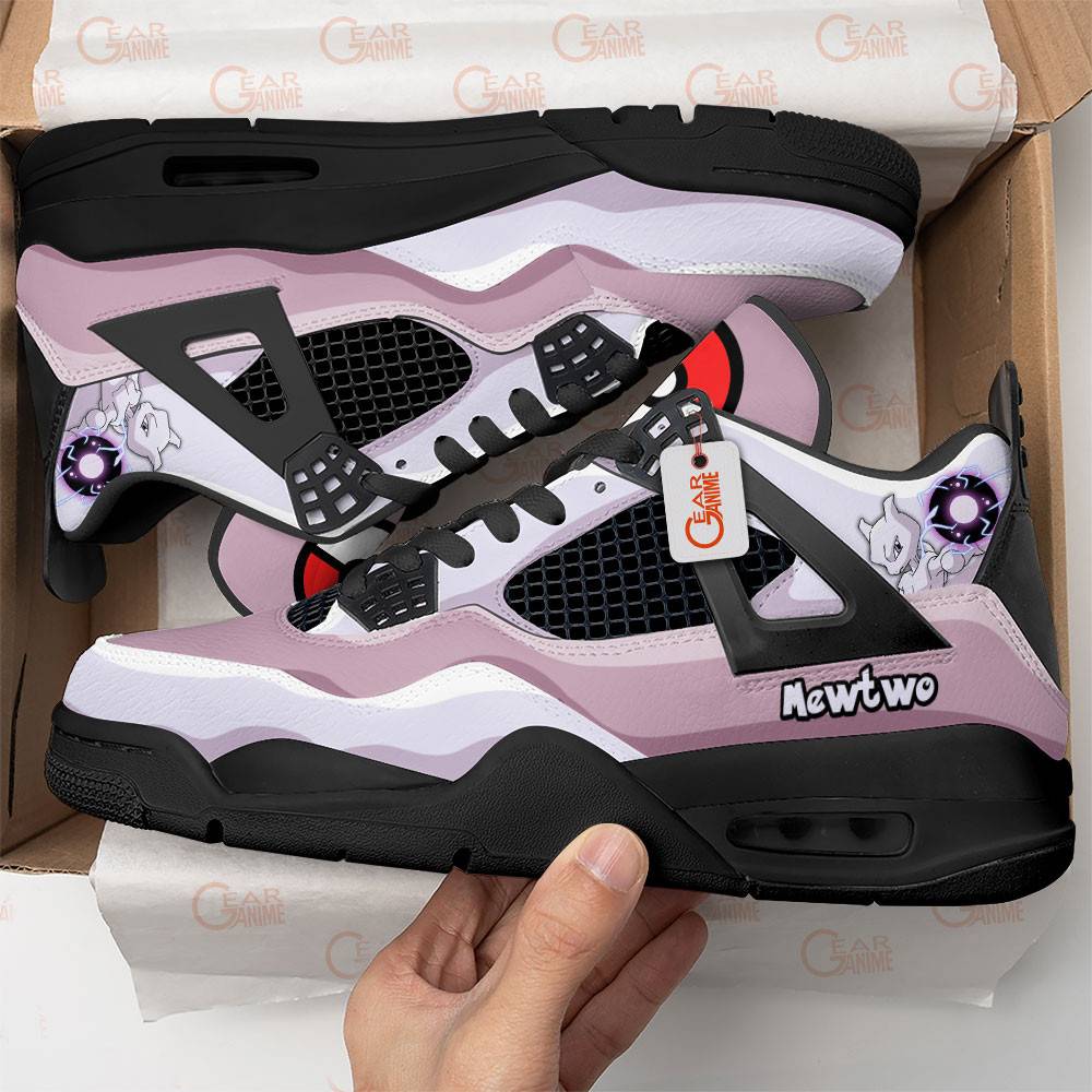 Mewtwo Anime Jordan 4 Sneakers Custom Personalized Shoes JD352 – We ...