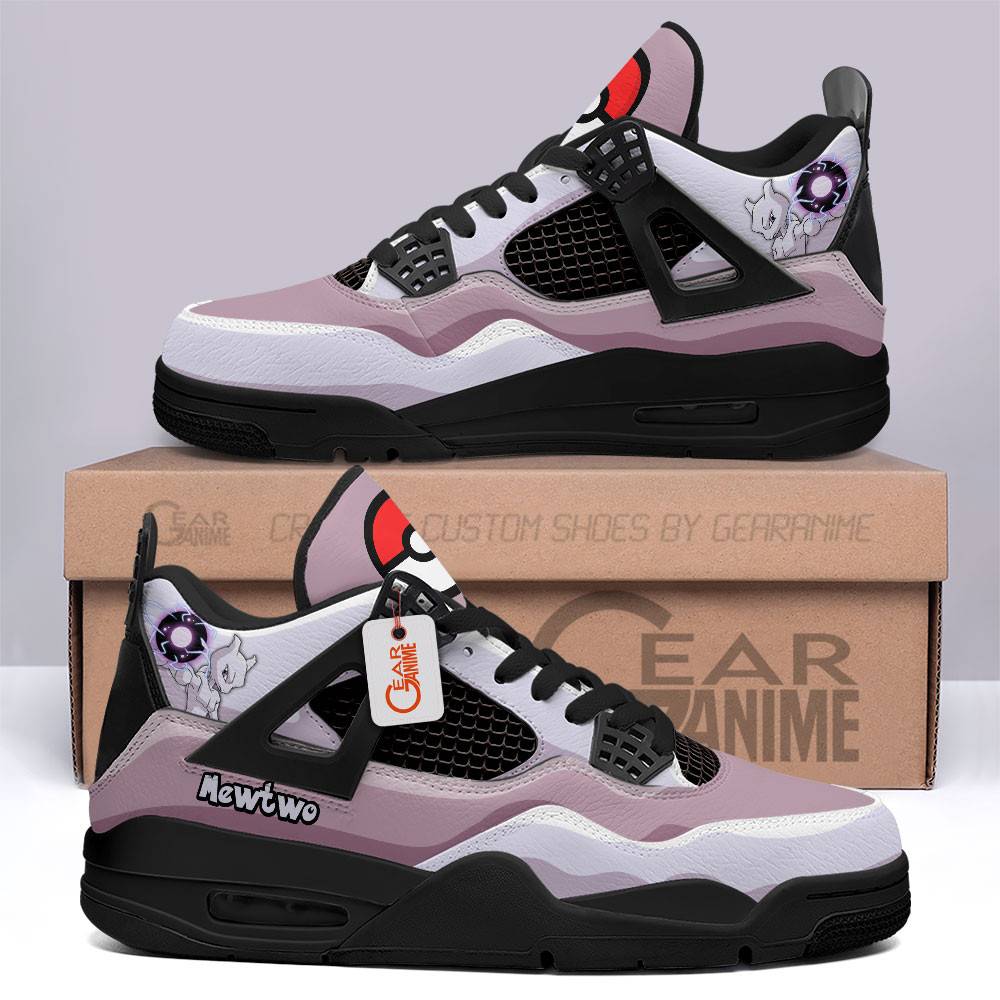 Mewtwo Anime Jordan 4 Sneakers Custom Personalized Shoes JD352 – We ...