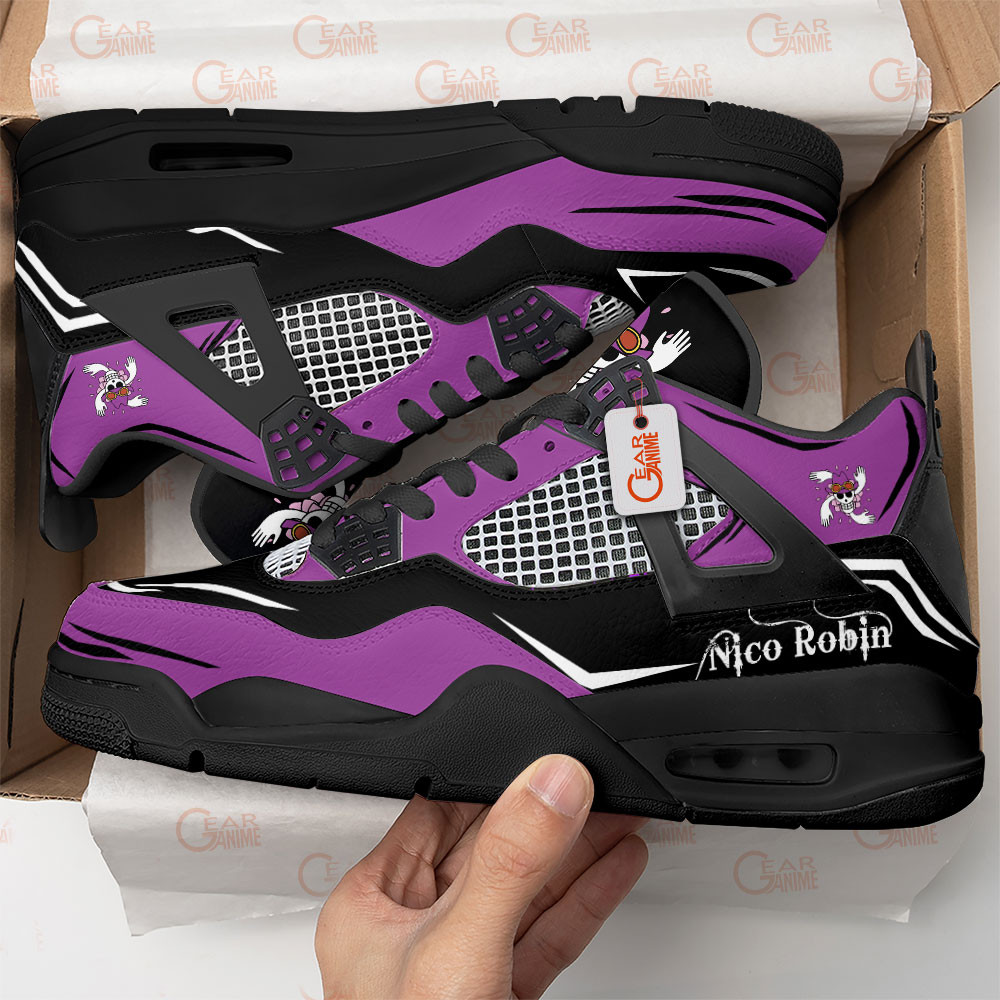 Nico Robin Jordan 4 Sneakers Anime Personalized Shoes JD312 – We sell ...