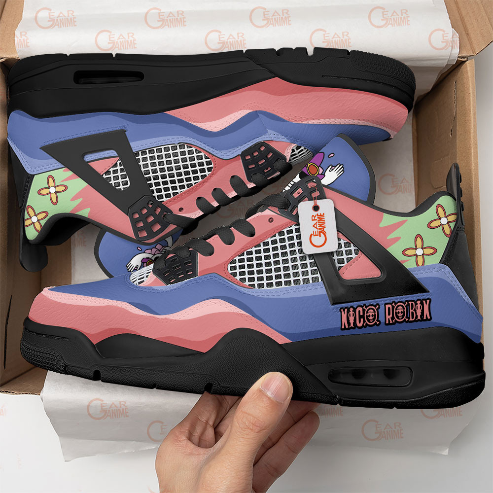 Nico Robin Jordan 4 Sneakers Anime Personalized Shoes JD460 – We sell ...