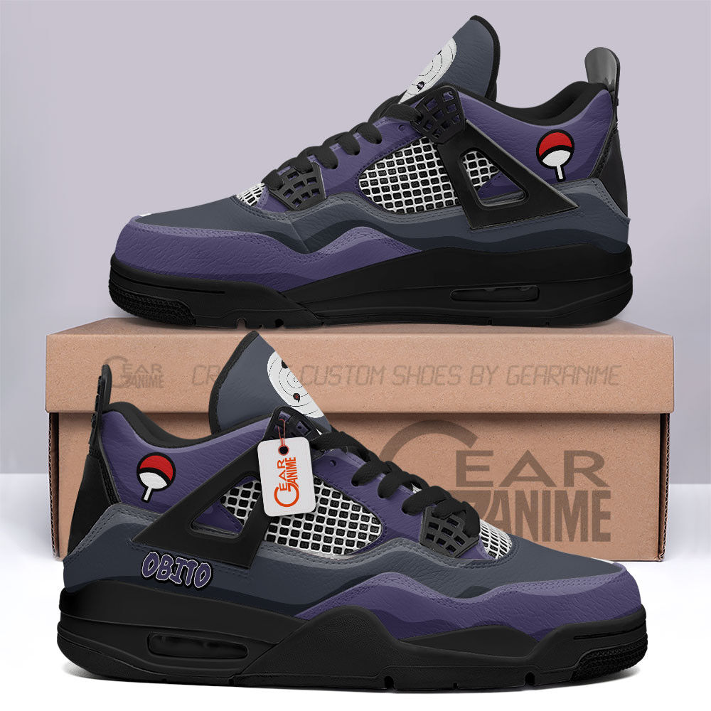Obito Uchiha Men Anime Shoes For Sale Ninja Obito Sneakers Naruto Anime ...