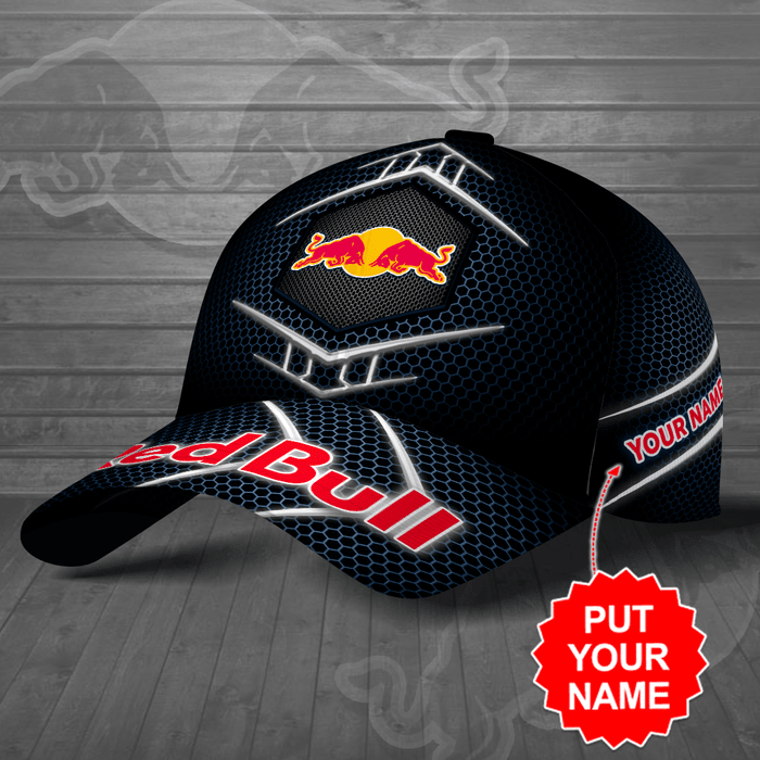 Personalized Red Bull Racing F1 Team Classic Blue Trellis Baseball Cap ...