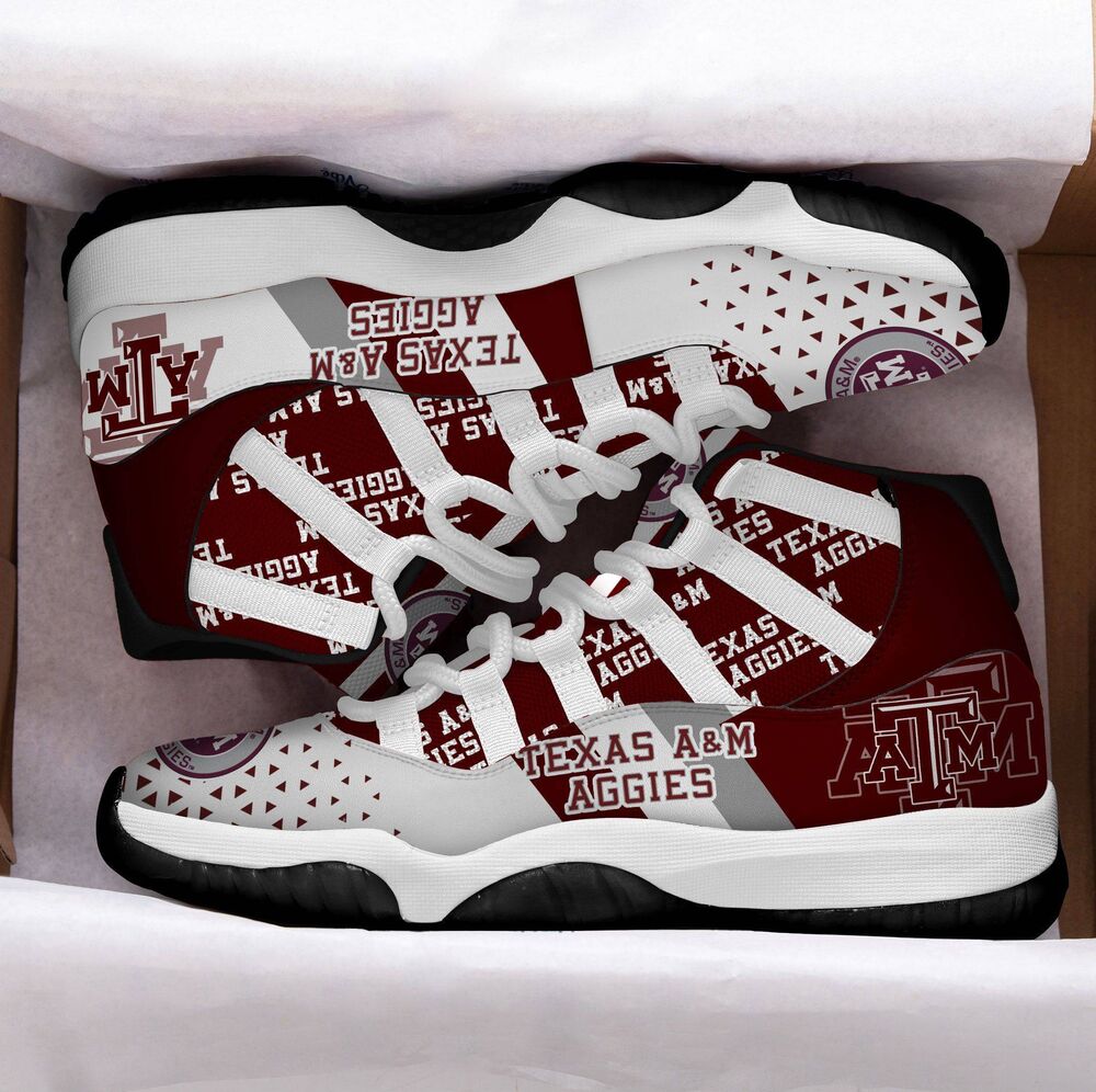 Texas A&M Aggies 3D NCAA Air Jordan 11 Sneaker JD110456 – We sell ...