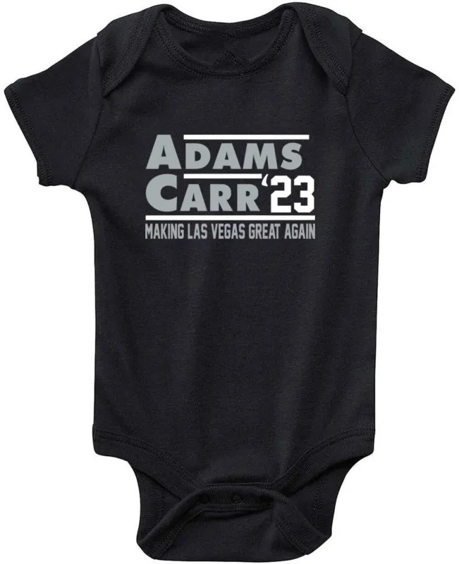 Baby Onesie Derek Carr Davante Adams Las Vegas Raiders 2023 Creeper ...
